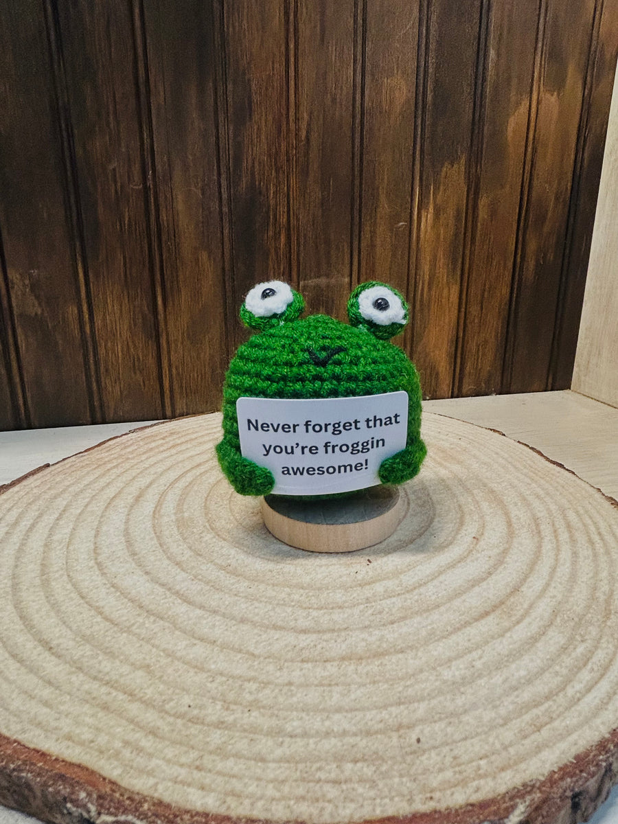 Frog - Emotional Support Crochet Friend – District23